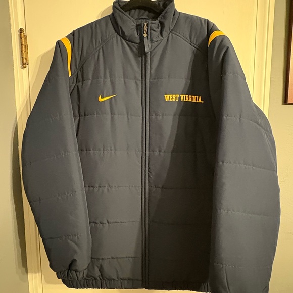 Nike | Jackets & Coats | Nike Wvu Winter Puffer Jacket | Poshmark